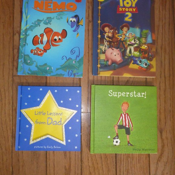 Other | Lot Of 4 Small Childrens Hardback Books Finding Nemo Toy Story ...